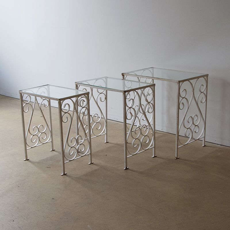 A Set Of 1950's Wrought Iron Nesting Tables | Haunt - Antiques for the ...