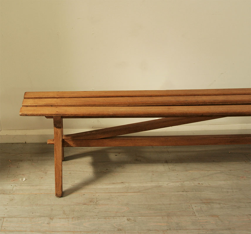 Pair Of French Beech Bench Seats | Haunt - Antiques for the Modern Interior