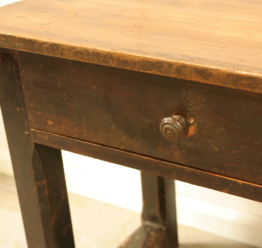 French Rustic Beech Side Table | Haunt - Antiques for the Modern Interior